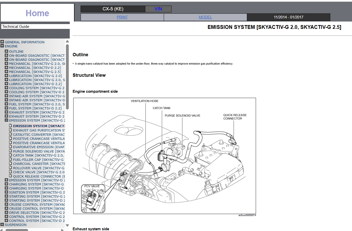 Mazda CX5 repair manual (2014-2017) - Mazda Repair Manuals