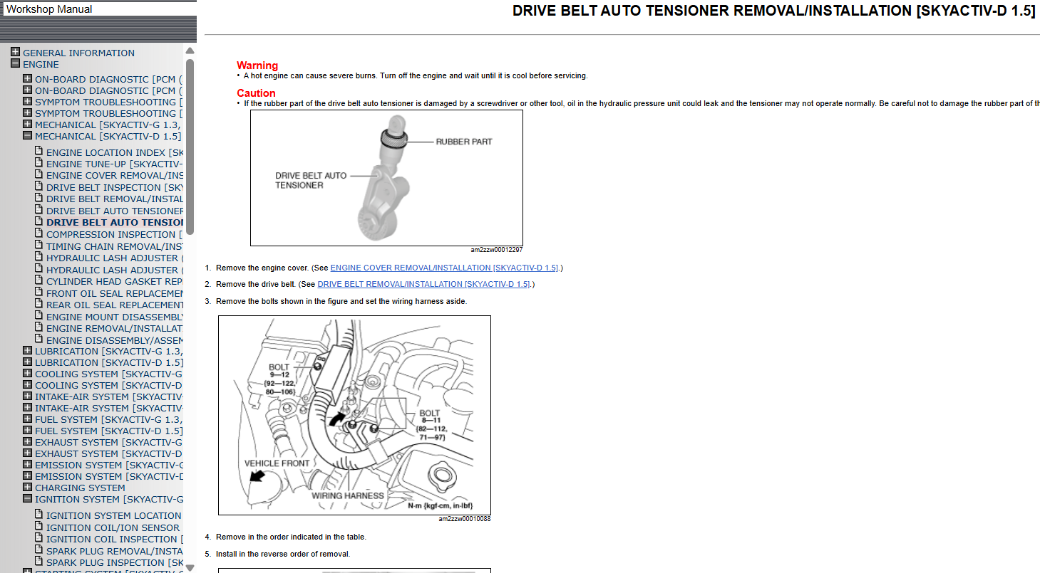 Mazda 2 repair manual 2017-2020 - Mazda Repair Manuals